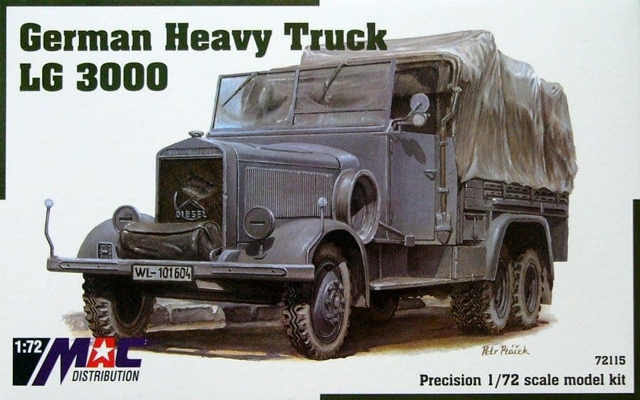 MAC Distribution - 72115 - German Heavy Truck LG 3000 - 1/72 Scale Model