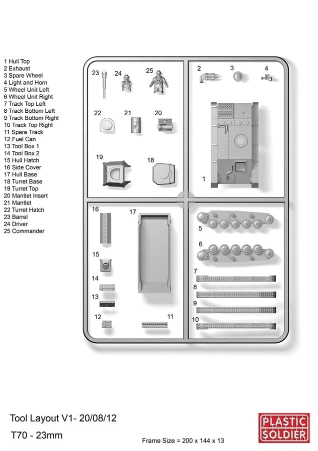 The Plastic Soldier Company - WW2V20009 - 1/72nd Russian T70 Tank - 1/ ...