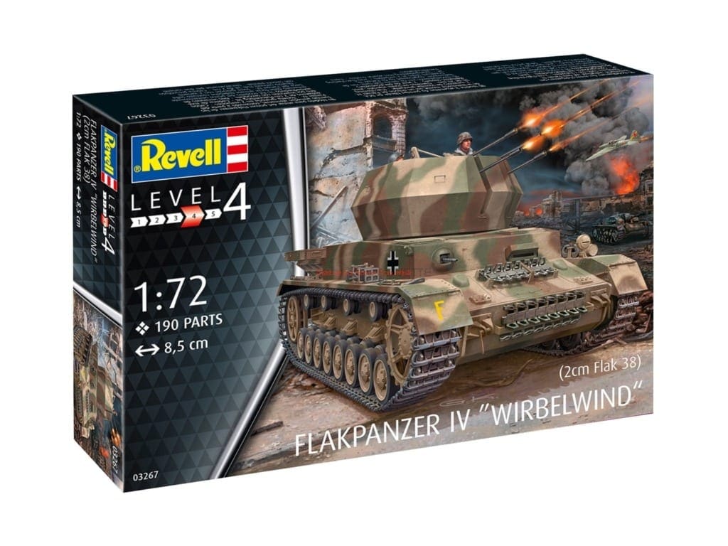 Revell - 03267 - Flakpanzer IV Wirbelwind (2 cm Flak 38) - 1/72 Scale Model