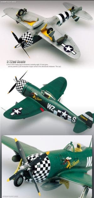 Academy Hobby Models - 12474 - P-47D "EILEEN" - 1/72 Scale Model