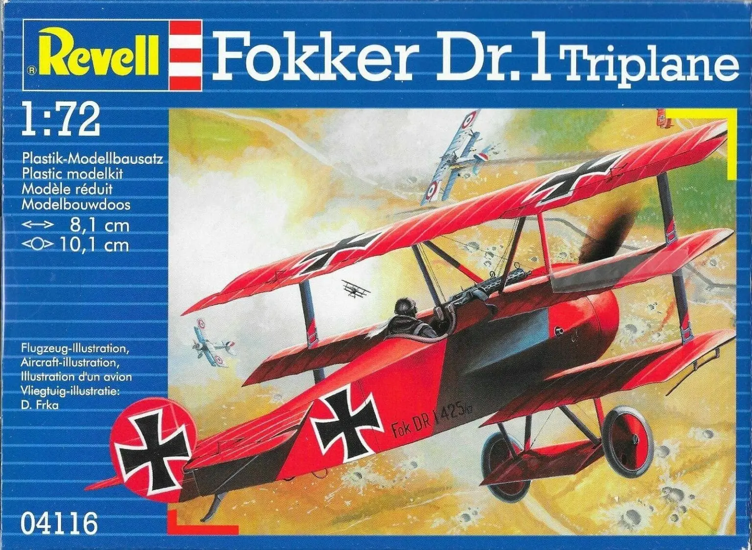 Revell - 04116 - Fokker Dr. 1 Triplane - 1/72 Scale Model