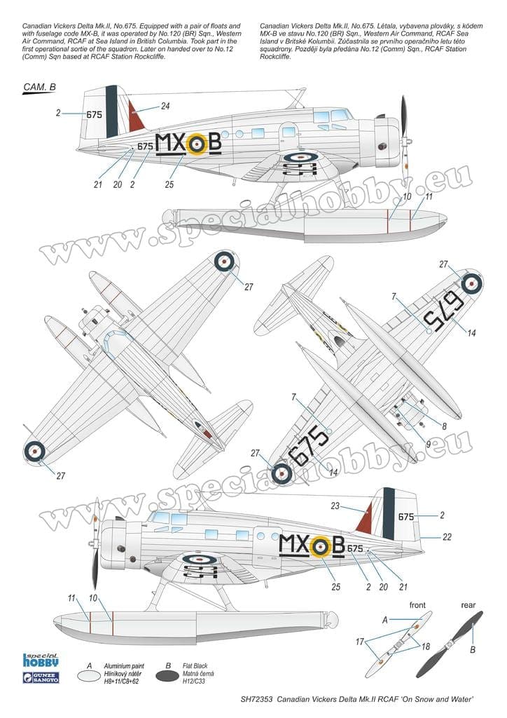 Special Hobby - 72353 - Canadian Vickers Delta Mk. II RCAF 'On snow and ...