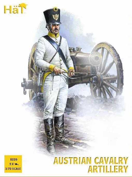 HaT - 8226 - Napoleonic Austrian Cavalry Artillery - 1/72 Scale Model