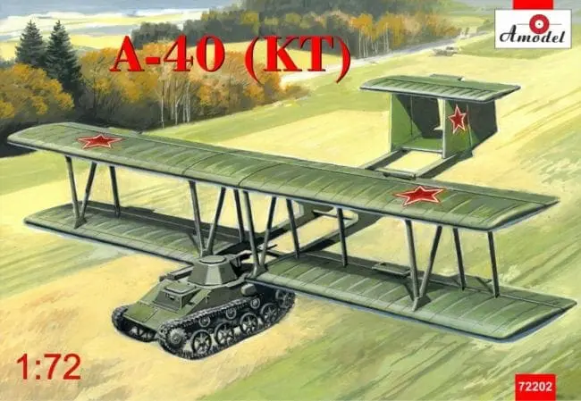 Amodel - 72202 - Antonov A-40 (KT) prototype flying tank using T-60 - 1 ...