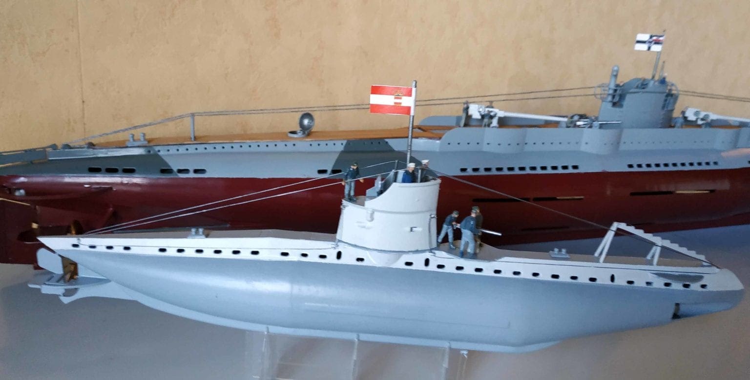 World War One U Boats model kits in 1:72 scale - 1/72 Scale Model