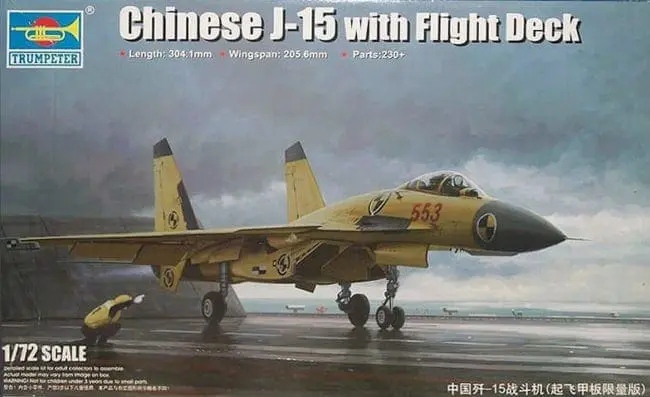Trumpeter - 01670 - Chinese J-15 with flight deck - 1/72 Scale Model