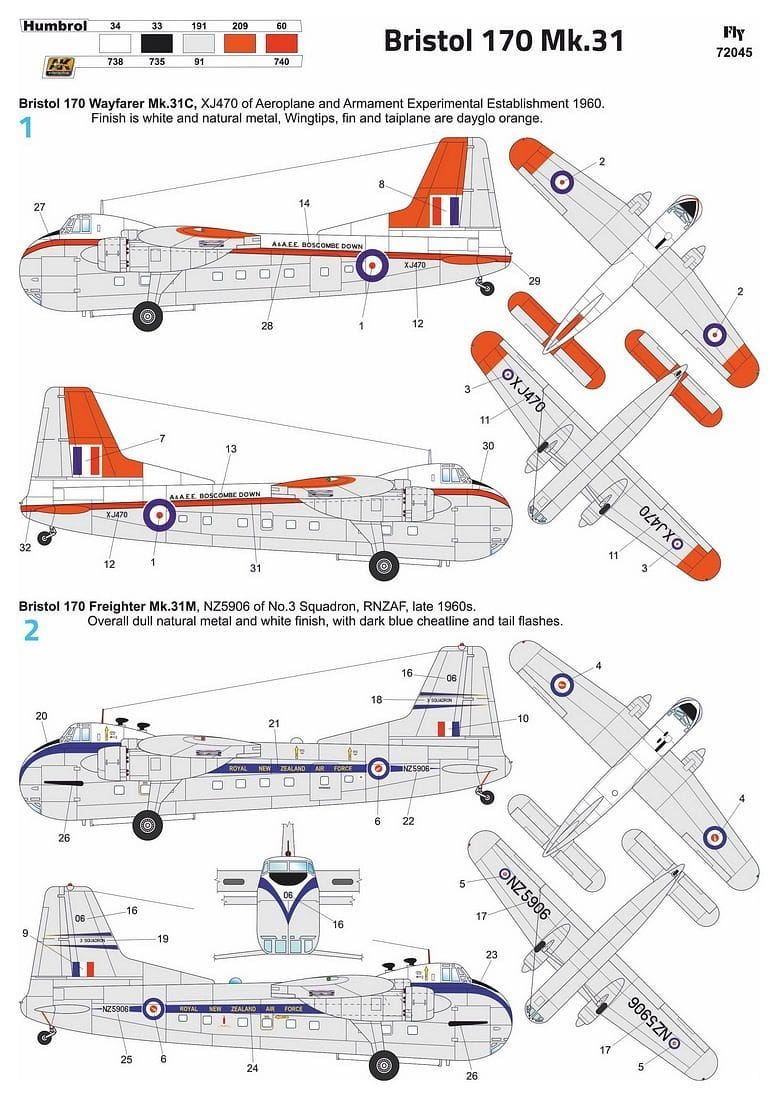 Fly - 72045 - BRISTOL 170 MK.31 - 1/72 Scale Model