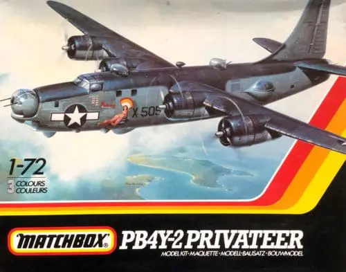 Matchbox - PK-606 (40606) - PB4Y-2 Privateer - 1/72 Scale Model