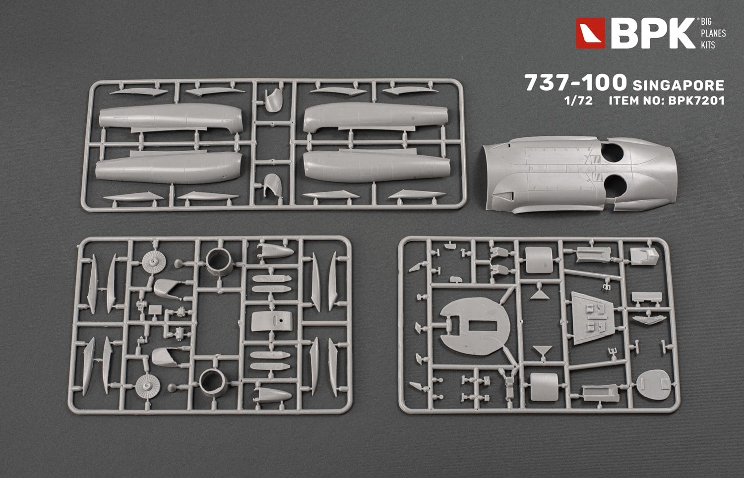 Big Plane Kits - 7201 - Boeing 737-100 - 1/72 Scale Model