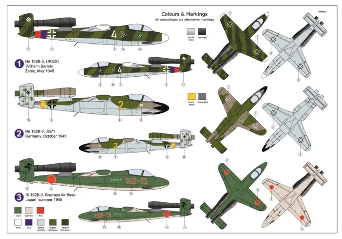 AZ Model - AZ7853 - Heinkel He 162B-3 "Volksjäger 46" - 1/72 Scale Model