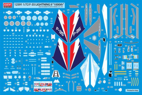 Academy - 12591 - F-35A Lightning II 1000th - 1/72 Scale Model
